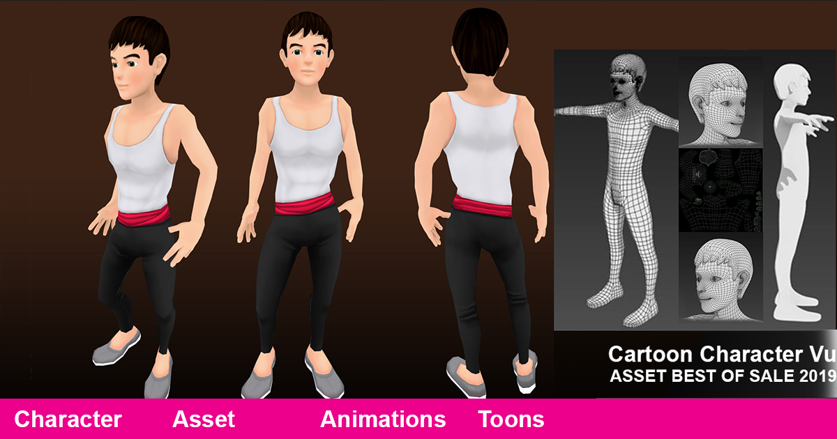 Cartoon Character Vu | 3D Characters | Unity Asset Store