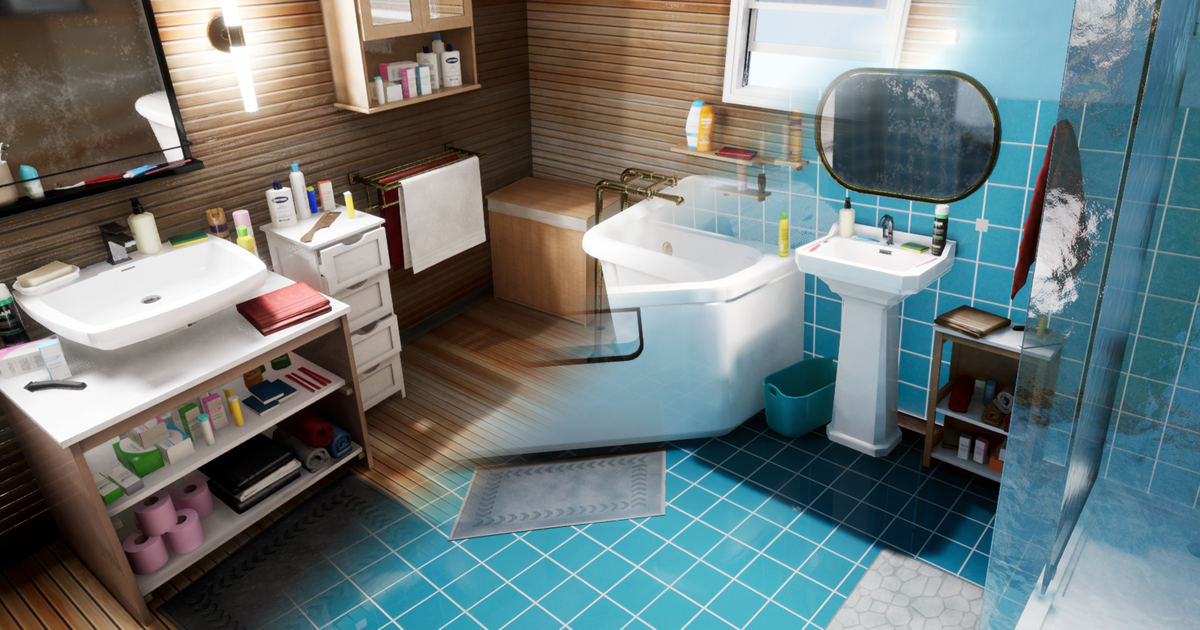 Bathroom PBR - Full Pack | 3D Interior | Unity Asset Store