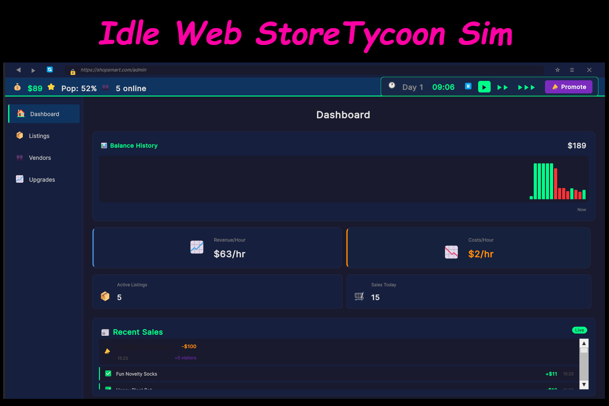 UXML Browser UI & Idle Tycoon Sim | Systems | Unity Asset Store