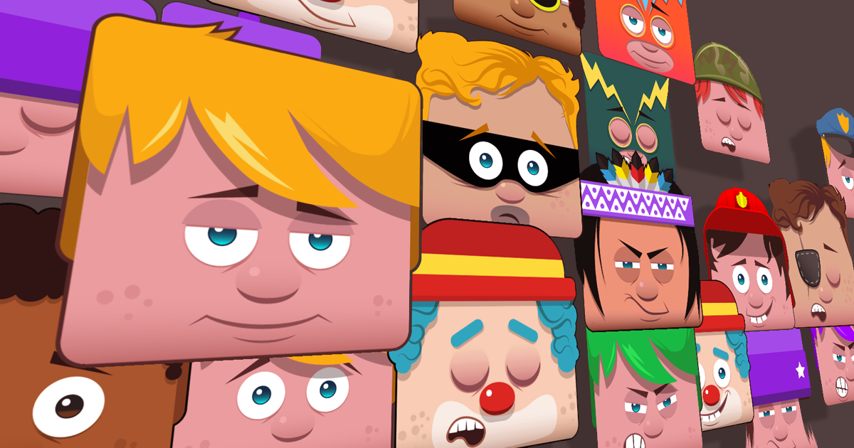 Box Toon Characters Pack - Humans | 2D Characters | Unity Asset Store