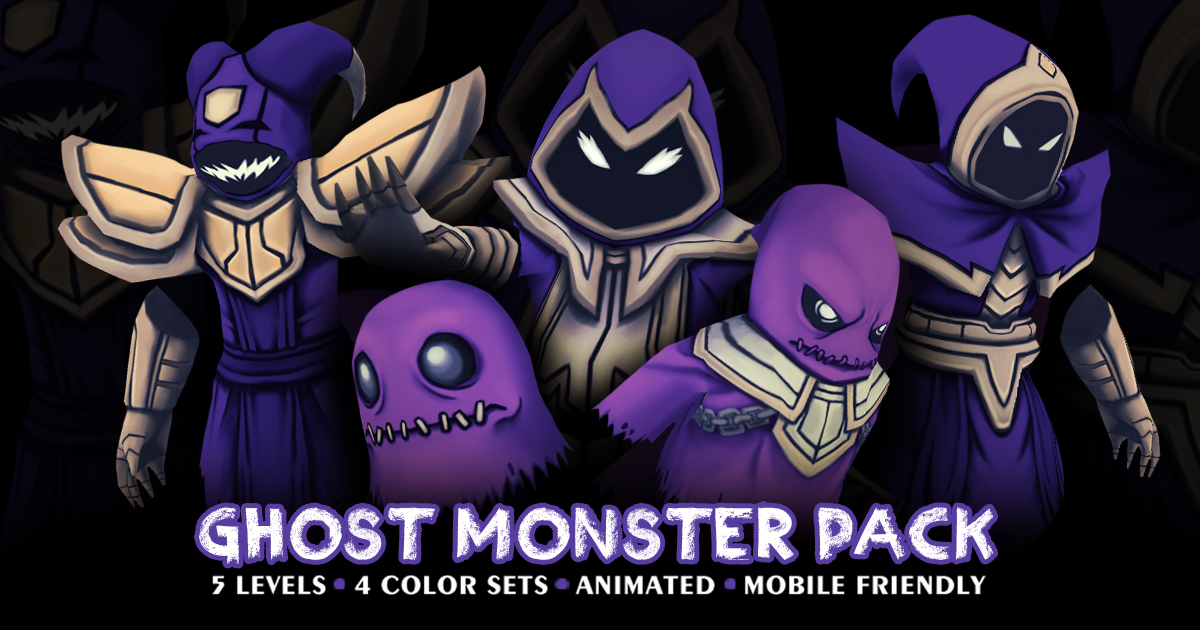 Ghost Monster Pack | 3D Creatures | Unity Asset Store