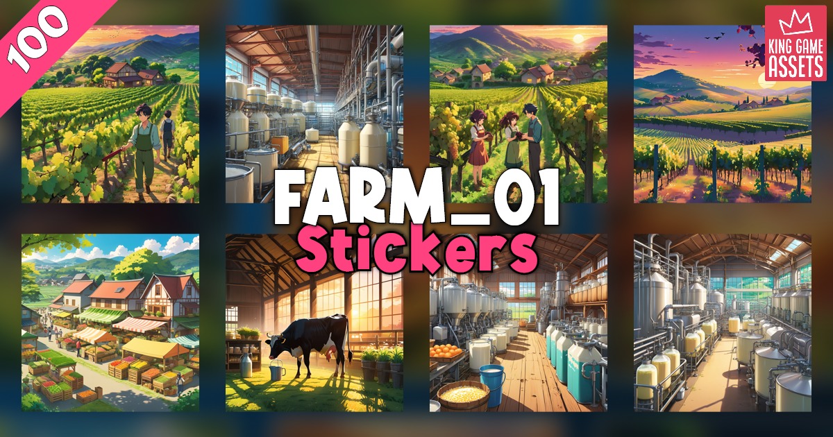 Farm 01 Stickers | 2D Icons | Unity Asset Store