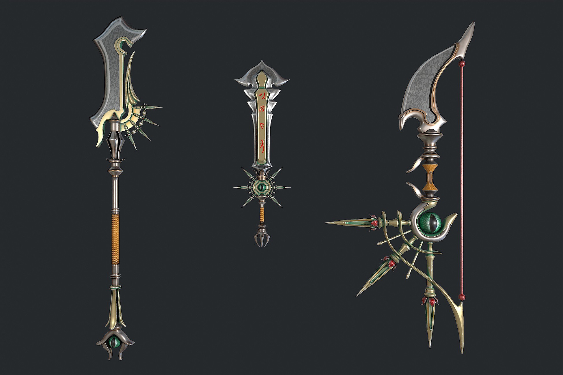 Fantasy_weapon 3d model | 3D Weapons | Unity Asset Store