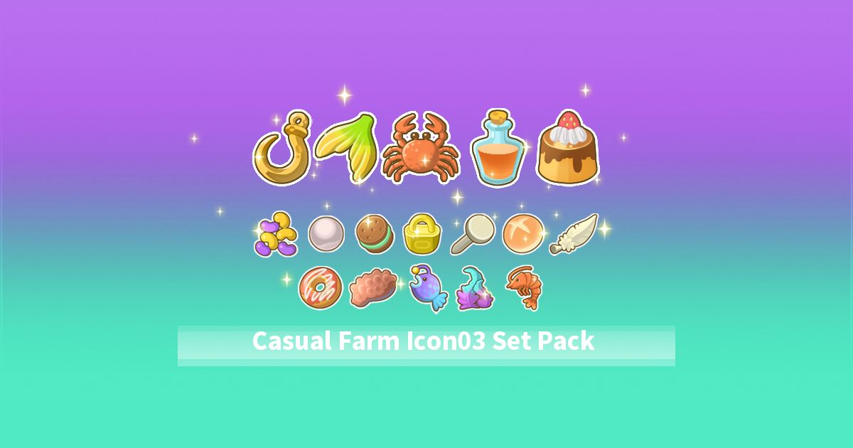 Casual Farm Icon03 Set Pack | 2D Icons | Unity Asset Store