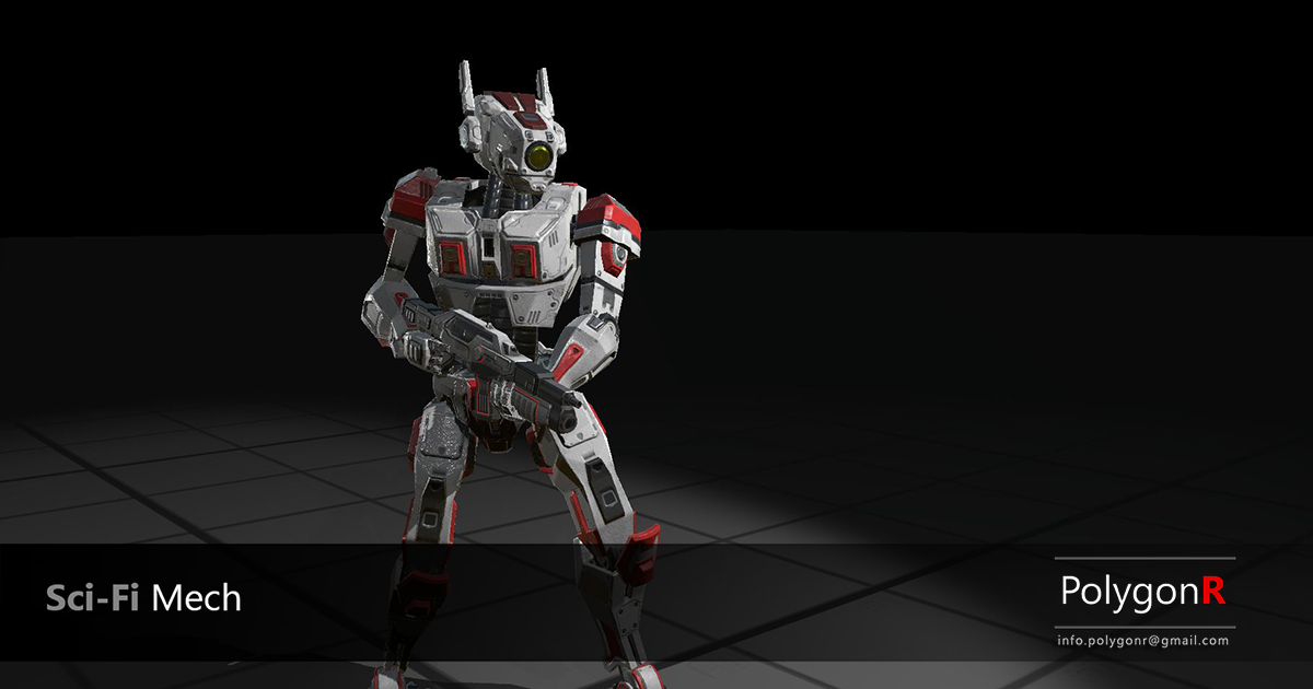 Sci Fi Space Mech | 3D Robots | Unity Asset Store