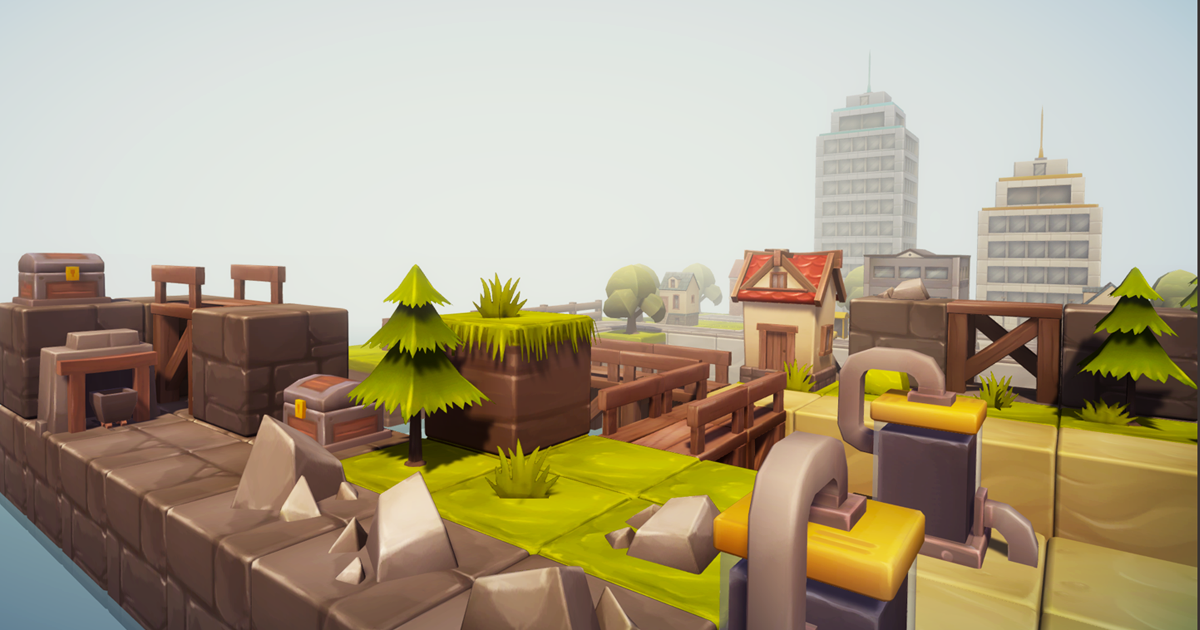 Cube Country | 3D Fantasy | Unity Asset Store
