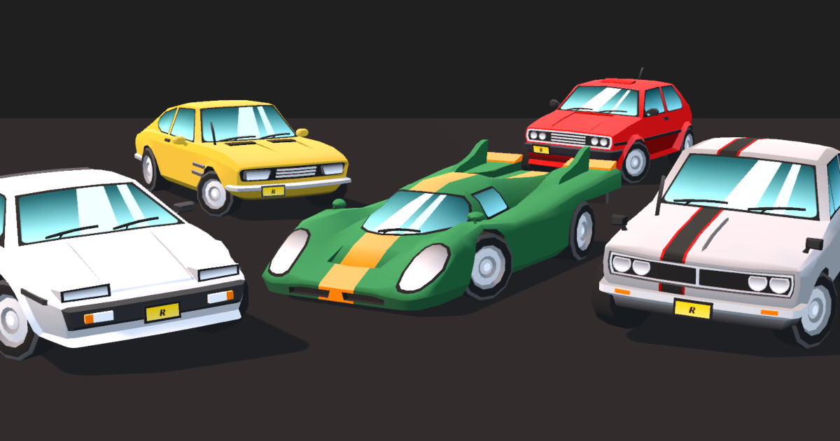 SHADED: Racing Retro Cars | 3D 車両 | Unity Asset Store