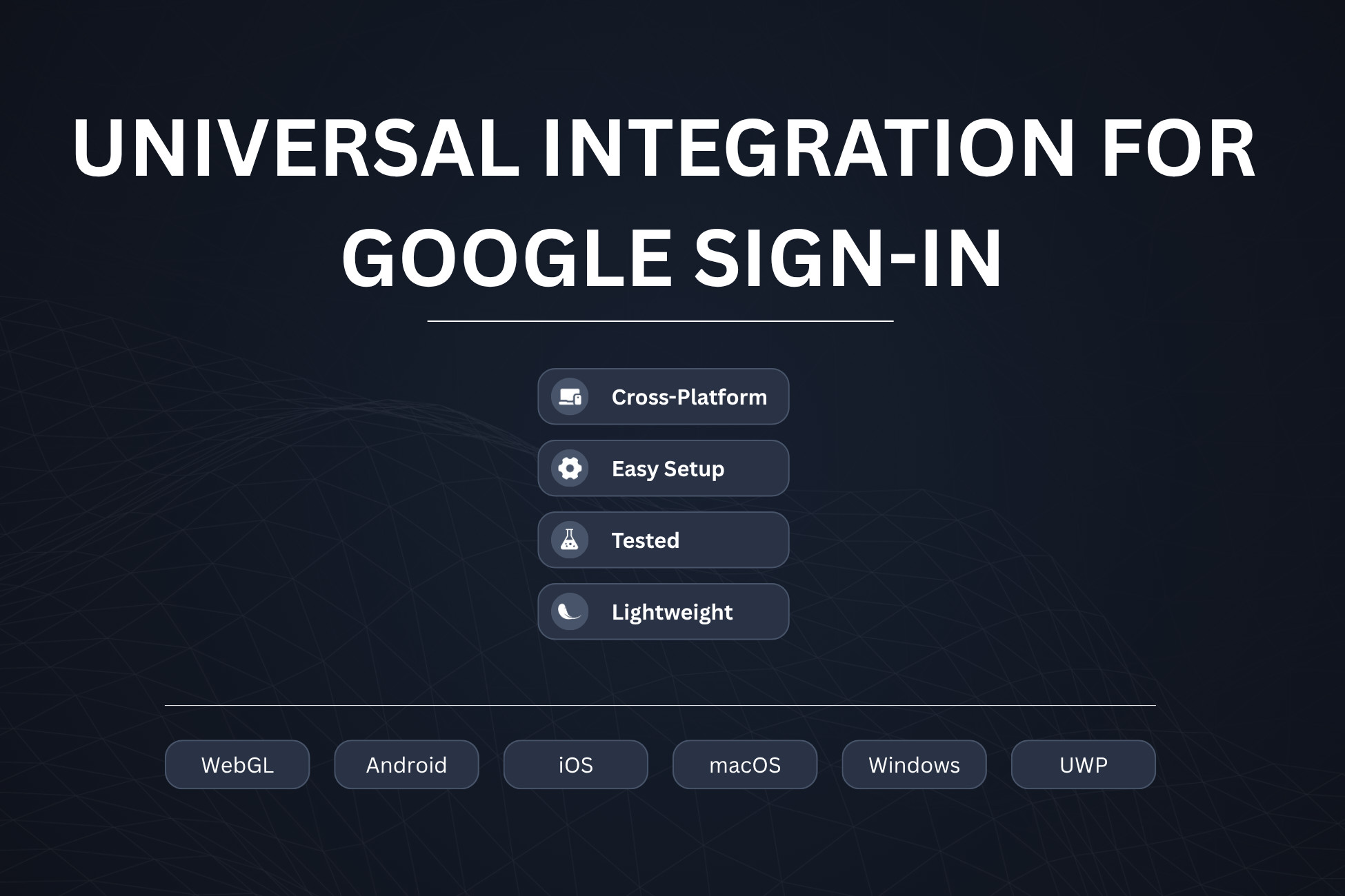 Universal Integration for Google Sign-In | Integration | Unity Asset Store