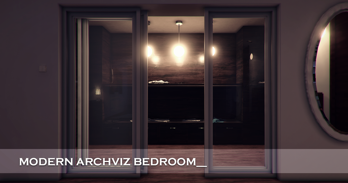 Modern Archviz Bedroom | 3D Environments | Unity Asset Store