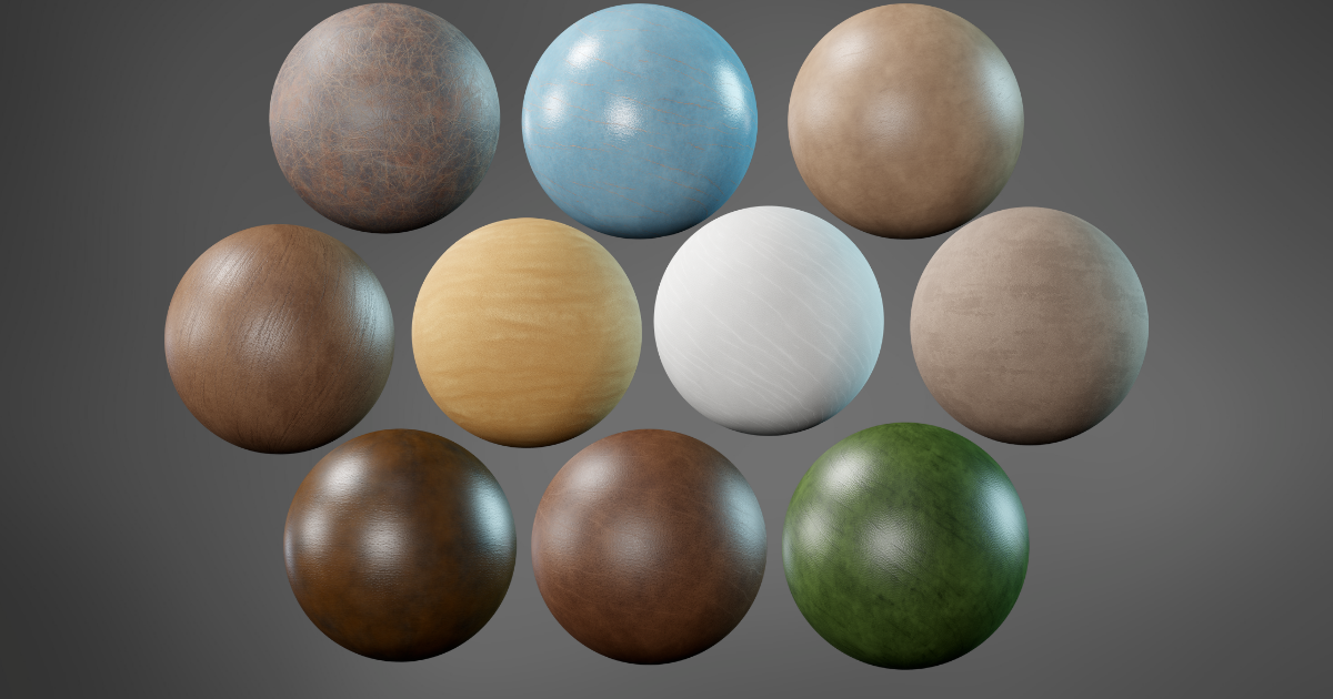 Leather Materials v02 | 2D Fabric | Unity Asset Store