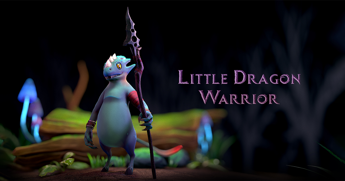 Little Dragon Warrior | 3D Creatures | Unity Asset Store