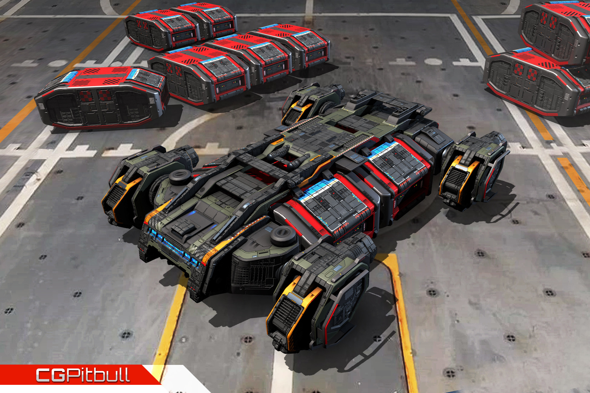 HYDRA Freighter | 3D Space | Unity Asset Store