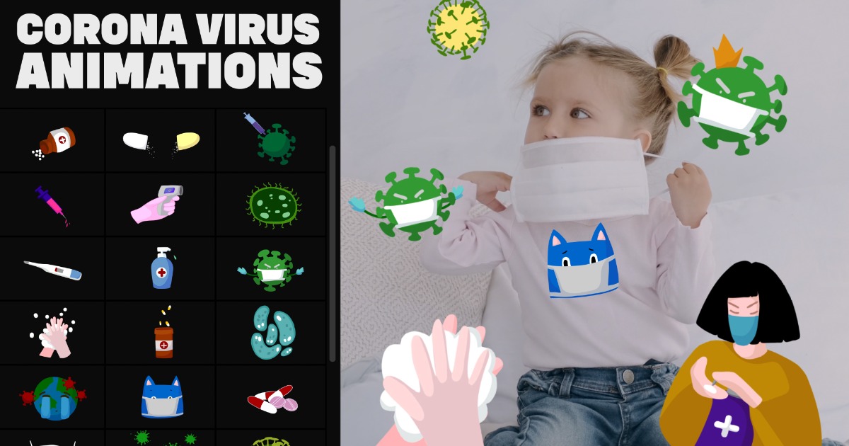 Corona Virus Hand-Drawn Animations (13.09) | 2D Textures & Materials ...