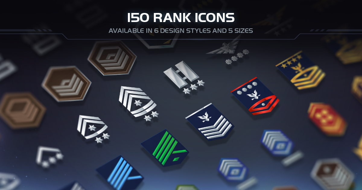 2D Icons - 150 Space Rank | 2D Icons | Unity Asset Store