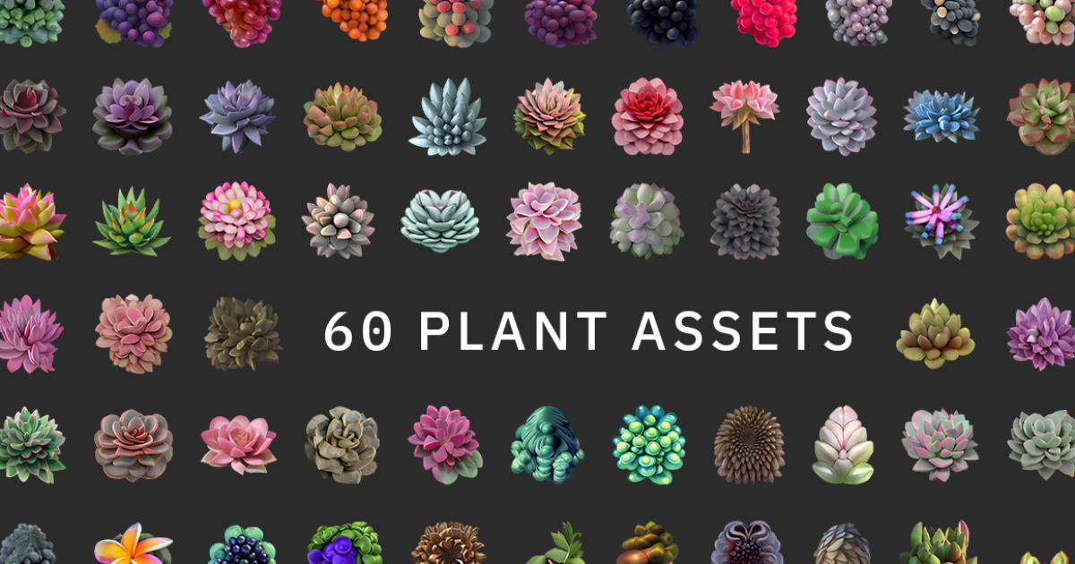 60 Plant Assets (PNG) | 2D | Unity Asset Store