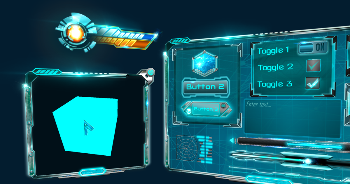 Sci Fi windows | 2D Icons | Unity Asset Store
