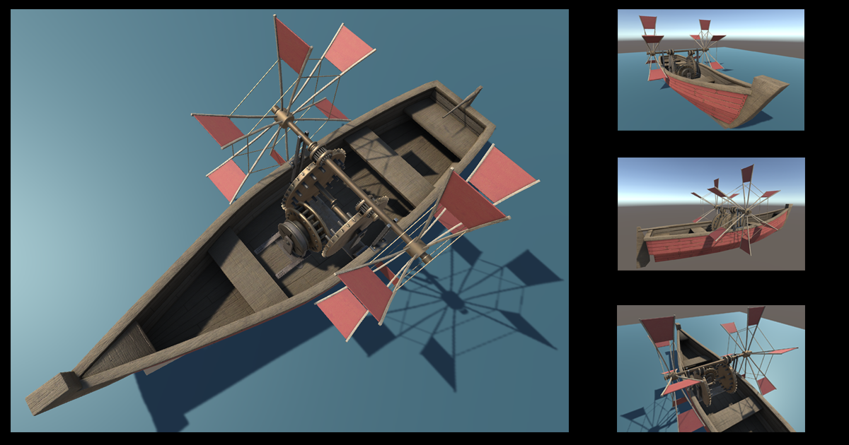 Da Vinci Boat | 3D Props | Unity Asset Store