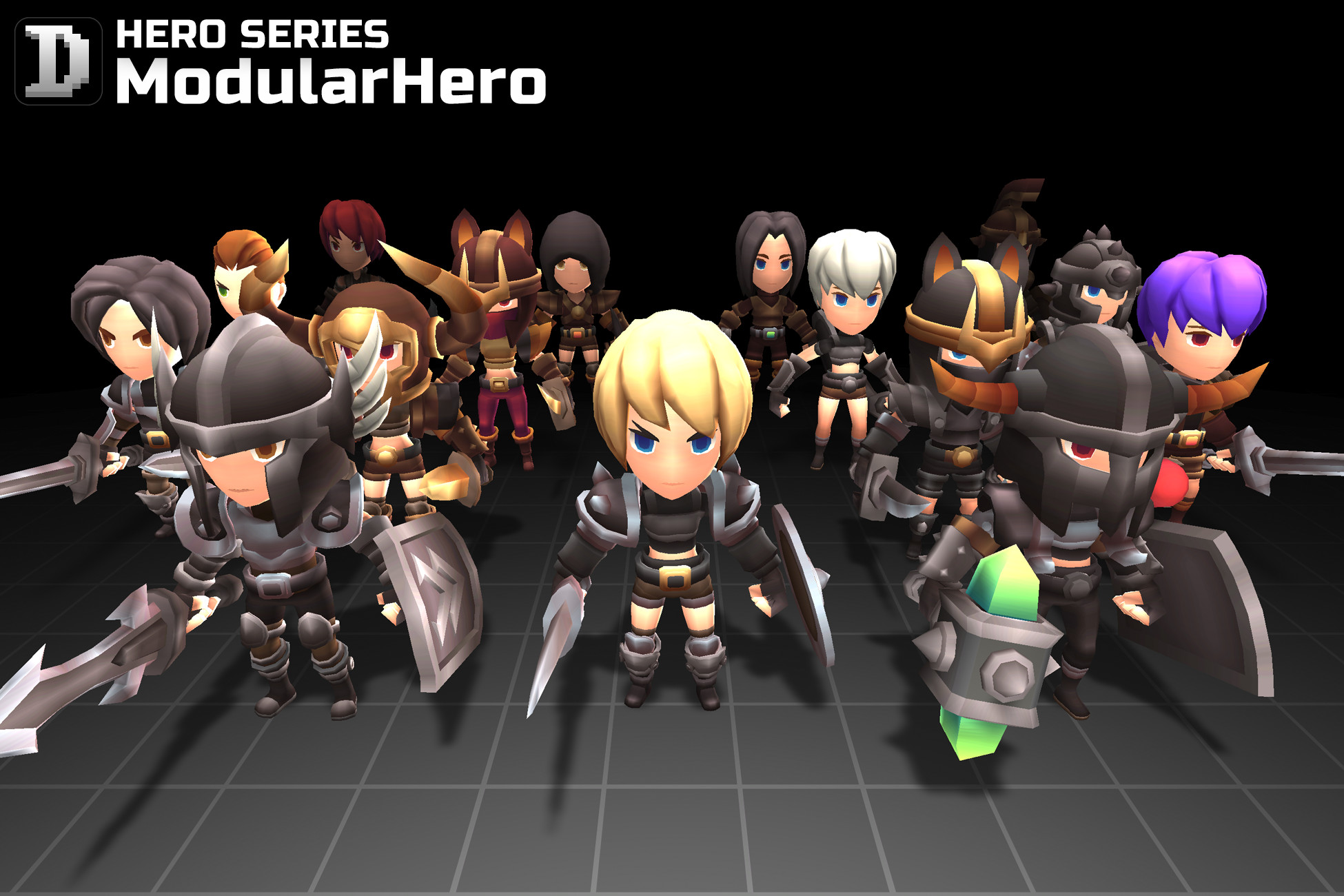 Hero Series - ModularHero | 캐릭터 | Unity Asset Store