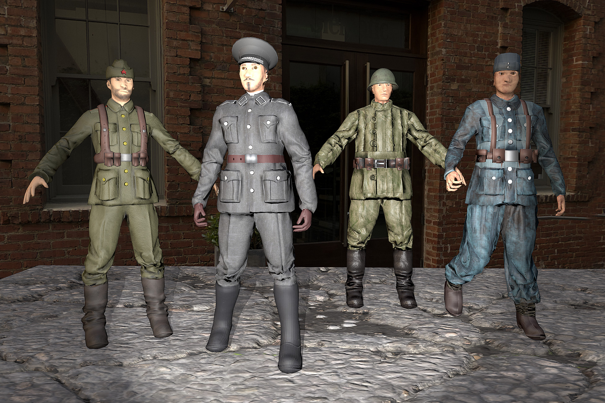 Soldiers Pack WW2 characters | Characters | Unity Asset Store