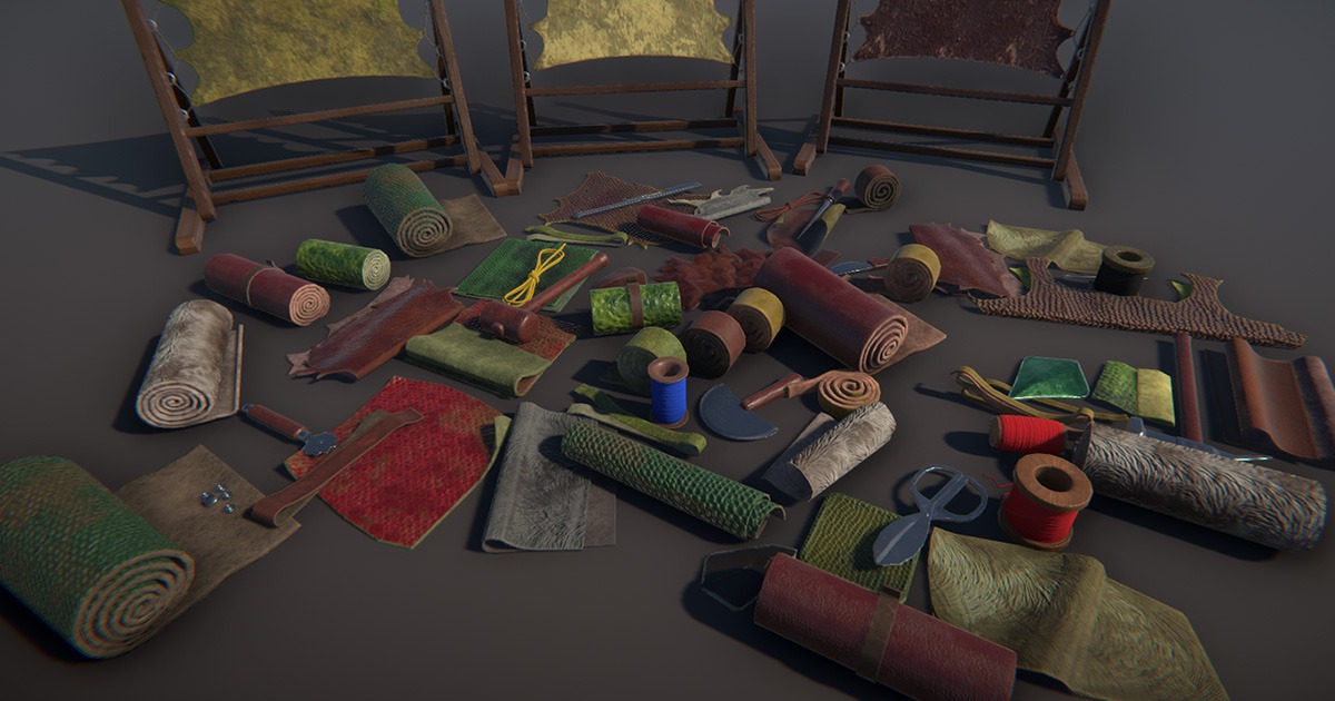 Leatherworking | 3D Props | Unity Asset Store