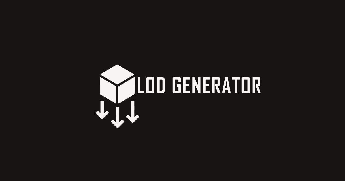 TLD LOD Generator | Game Toolkits | Unity Asset Store