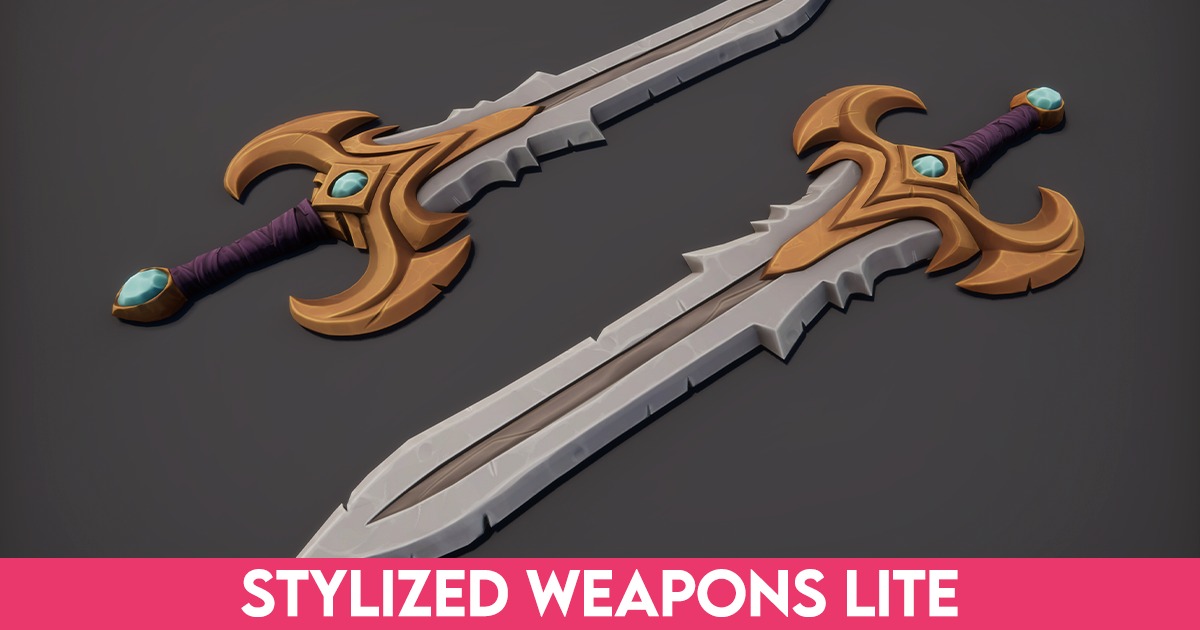 Stylized RPG Weapons Lite | 3D Weapons | Unity Asset Store