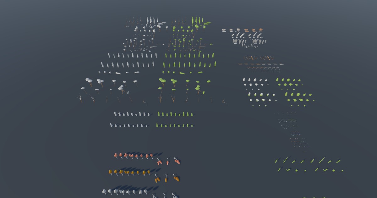 Low Poly Trees and Vegetation - Pack | 3D Environments | Unity Asset Store