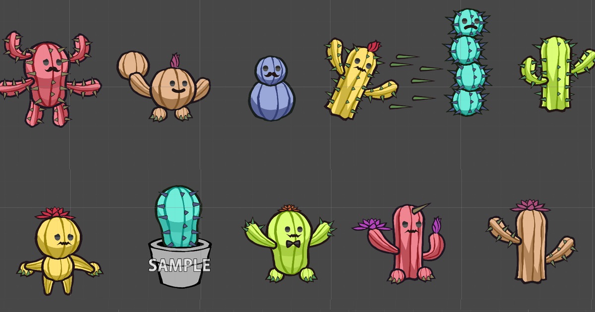 2D_Monster_Cactus | 2D Characters | Unity Asset Store