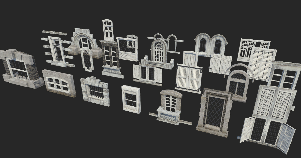 Windows Collection | 3D Exterior | Unity Asset Store