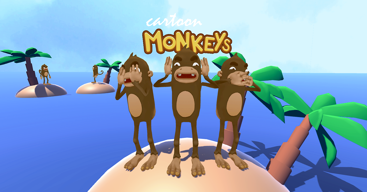 Cartoon Monkeys | 3D Characters | Unity Asset Store