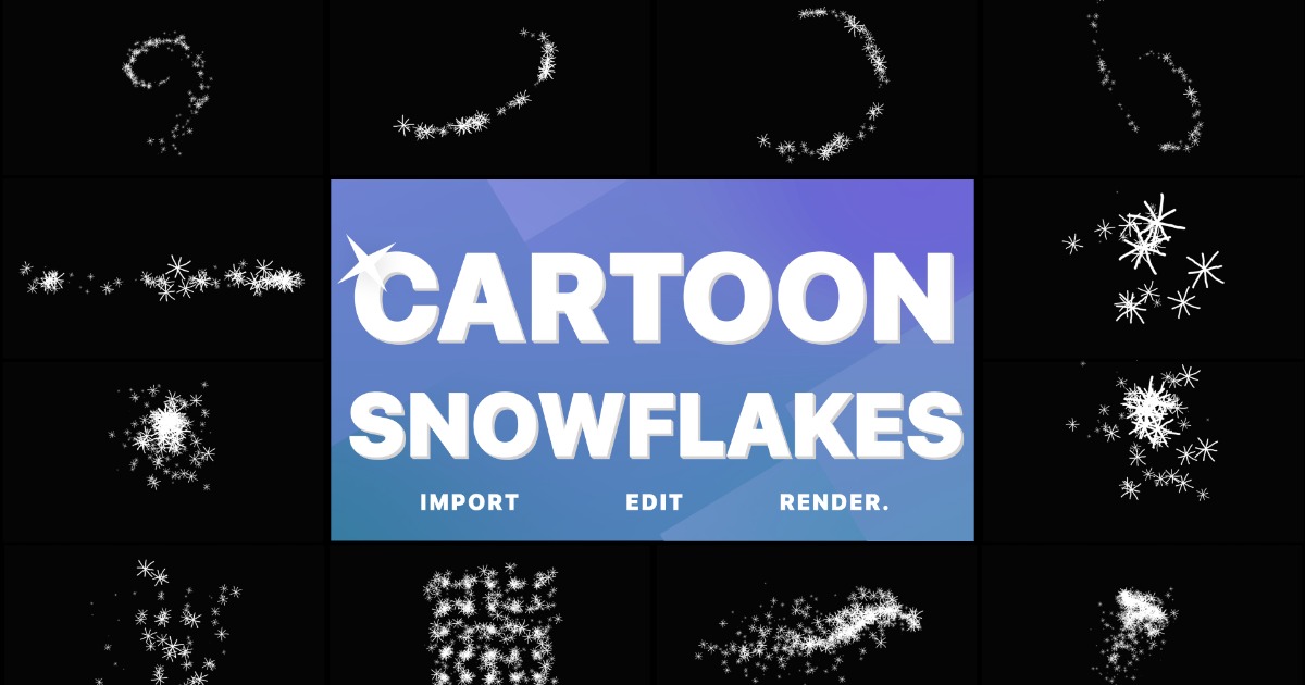 Cartoon Snowflakes And Snowfalls | 2D Textures & Materials | Unity ...