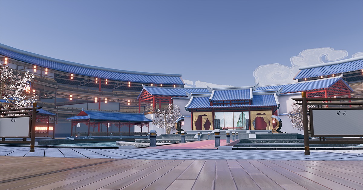 Chinese Stylized Grand Theater Interior | 3D Environments | Unity Asset ...