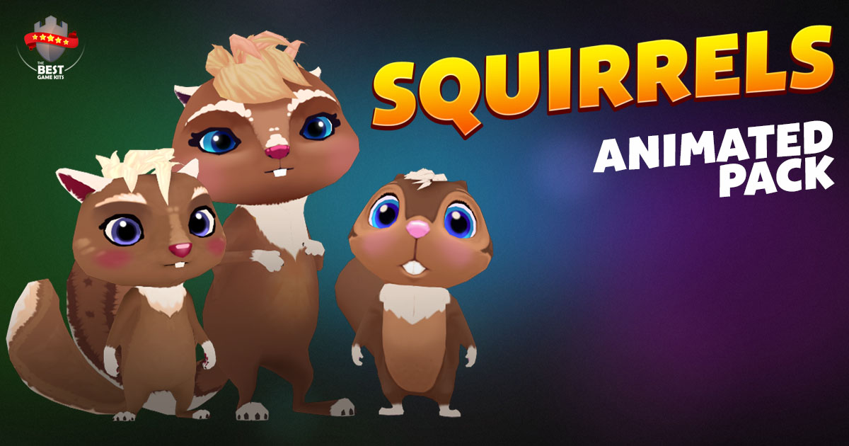 Squirrels animated pack | 3D Animals | Unity Asset Store