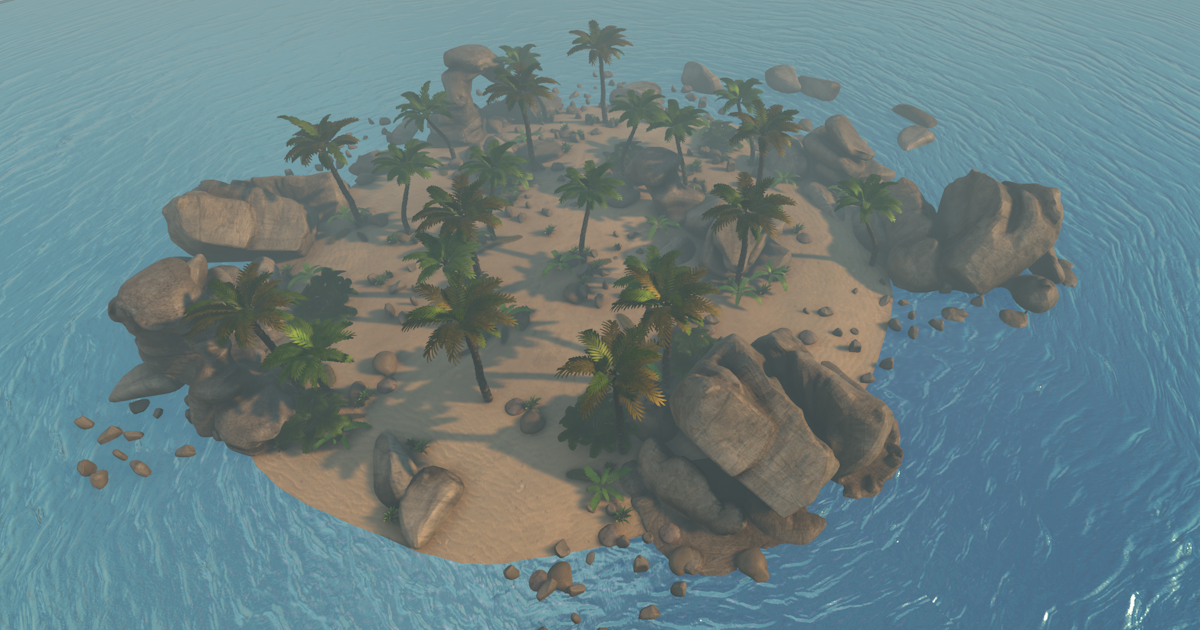 Realistic Beachfront Nature Island 4 Asset Package | 3D Landscapes ...