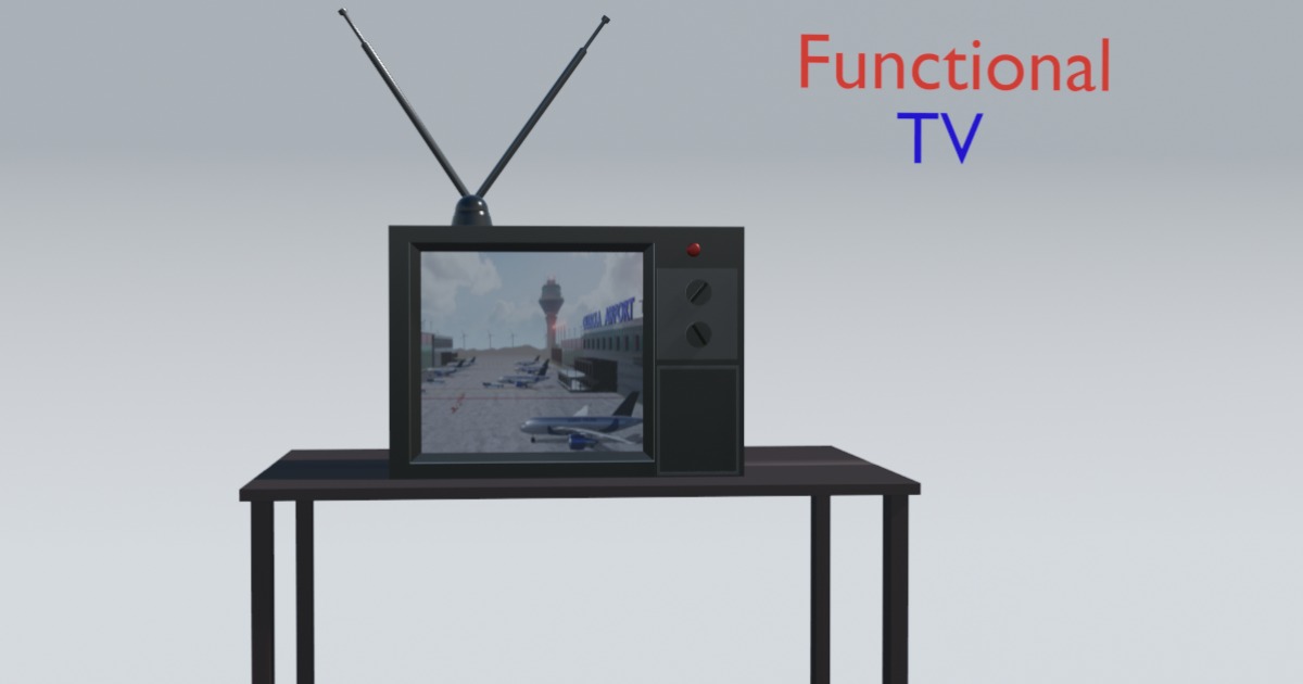 Functional TV | 3D Props | Unity Asset Store