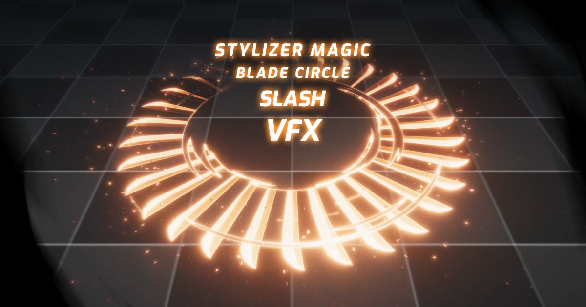 Circle Blade Stylized Magic SLASH VFX | VFX Particles | Unity Asset Store