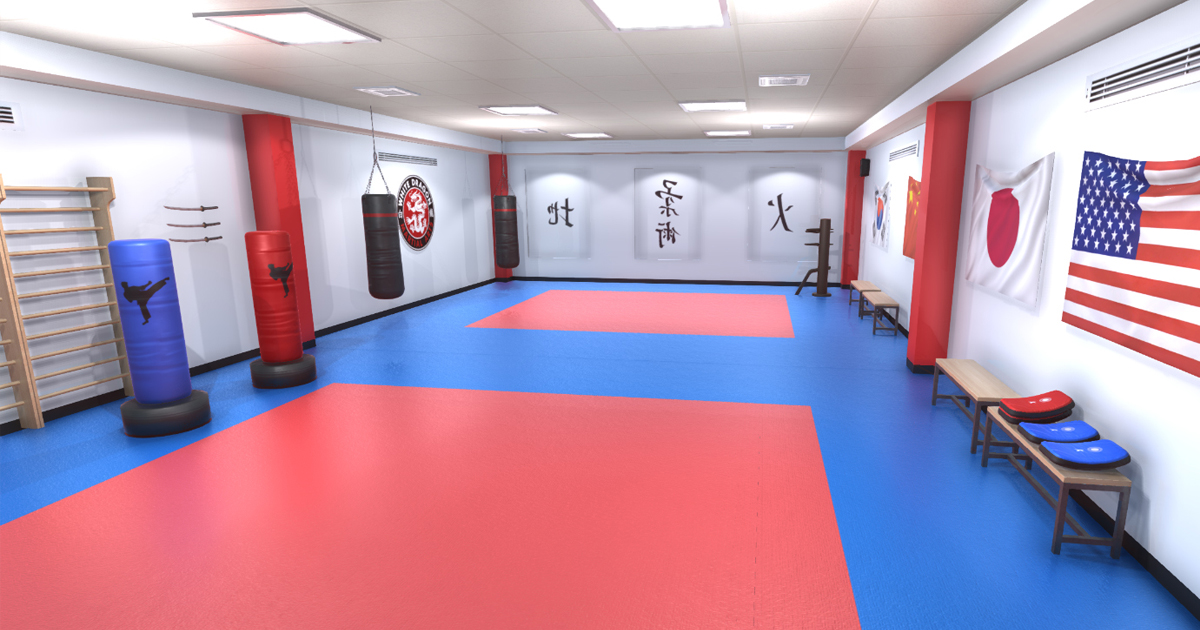 Martial Arts Dojo | 3D Interior | Unity Asset Store