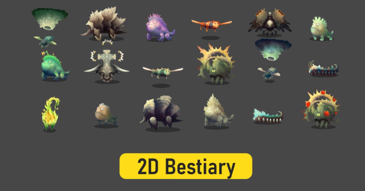 2D Bestiary (Set 01) | 2D Characters | Unity Asset Store