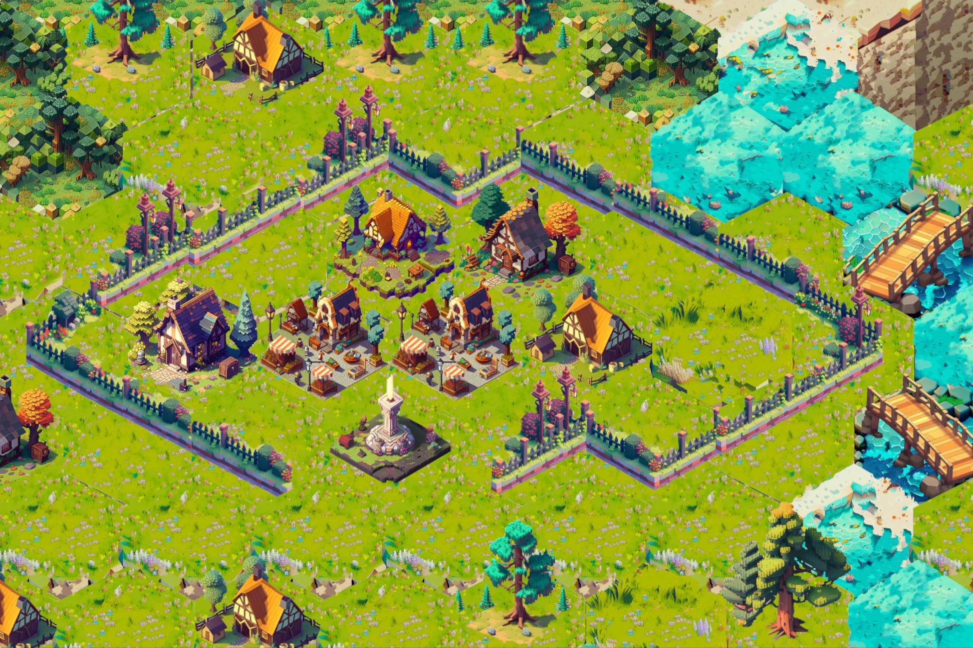 Isometric Hexagon Tiles Pack | 2D 주변환경 | Unity Asset Store