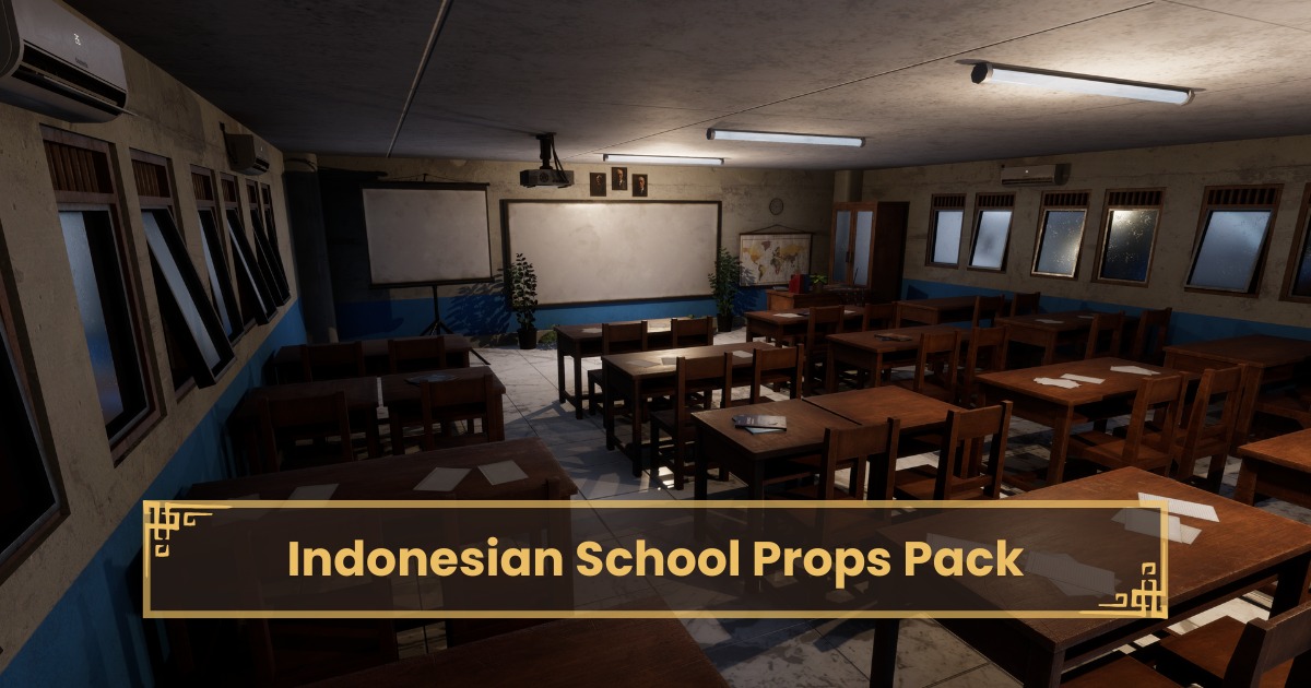 Indonesian School 3D Props Pack | 3D 소품 | Unity Asset Store