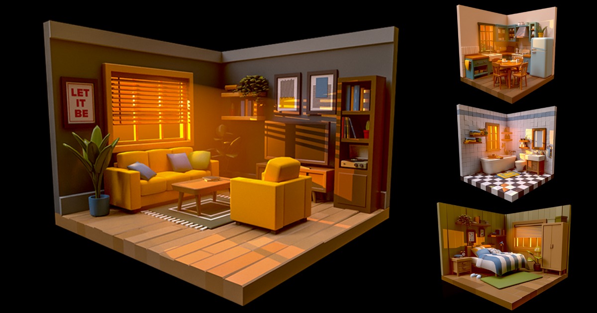 Interior_Pack1 | 3D Interior | Unity Asset Store