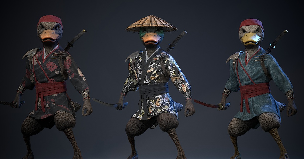 Ronin Duck | 3D Characters | Unity Asset Store