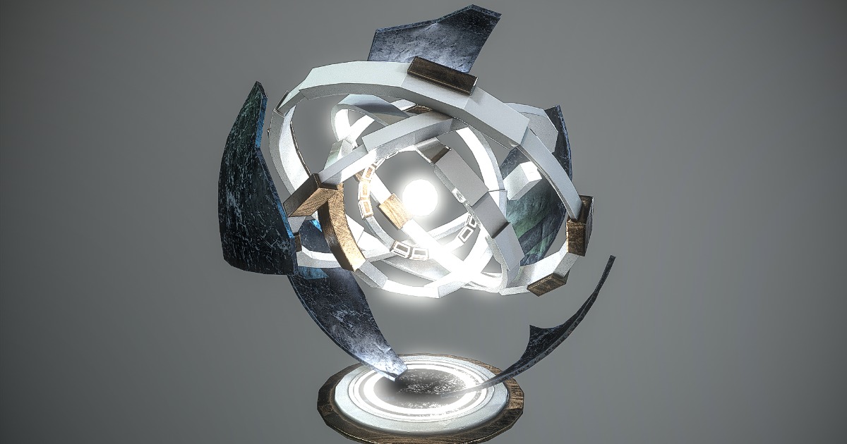 Futuristic Animated Energy Flow Rotating rings Sci-fi | 3D Props ...