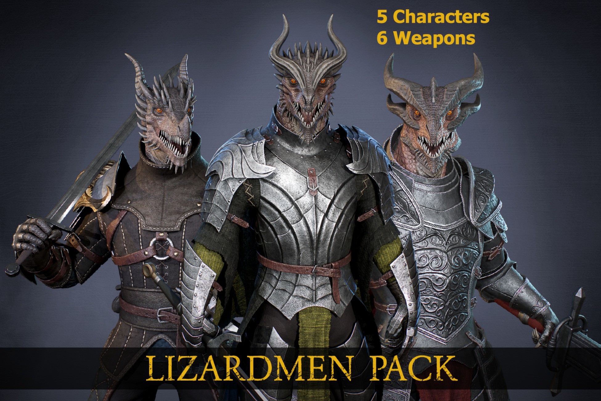 Lizardmen Pack | Characters | Unity Asset Store