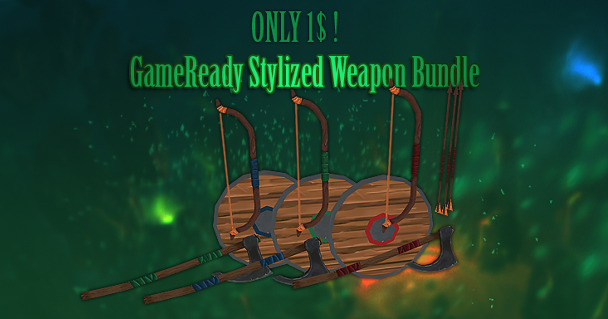 Mini Weapon Pack - Stylized | 3D 武器 | Unity Asset Store