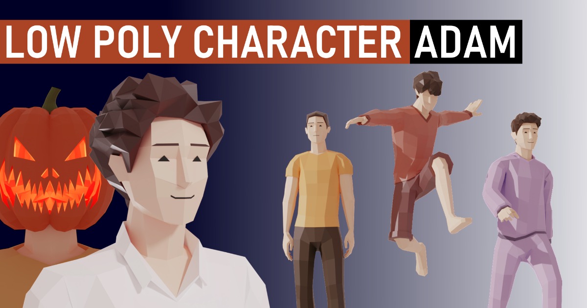 LowPoly Character - Adam | 3D Humanoids | Unity Asset Store