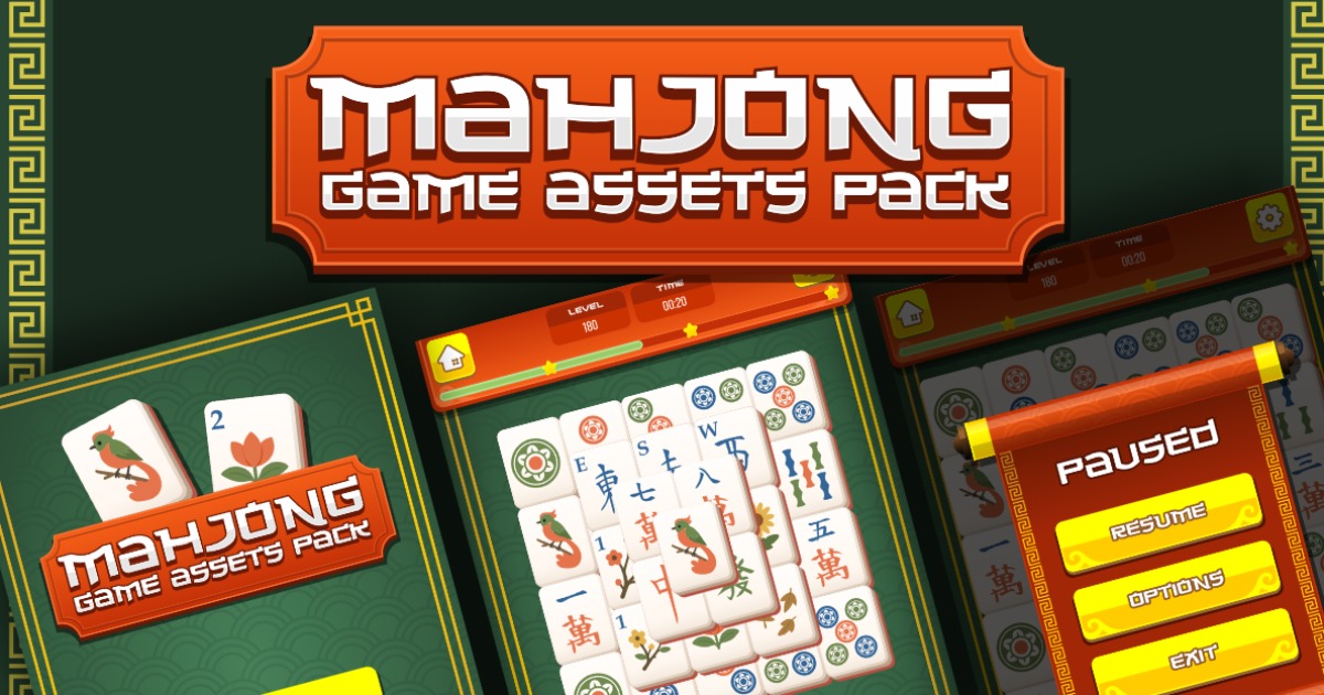 Mahjong Game Assets Pack | 2D GUI | Unity Asset Store