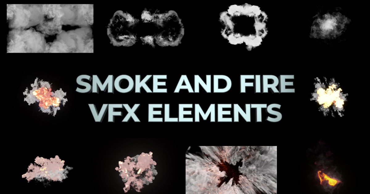 Explosions Smoke And Fire VFX Elements (26.05) | 2D Textures ...