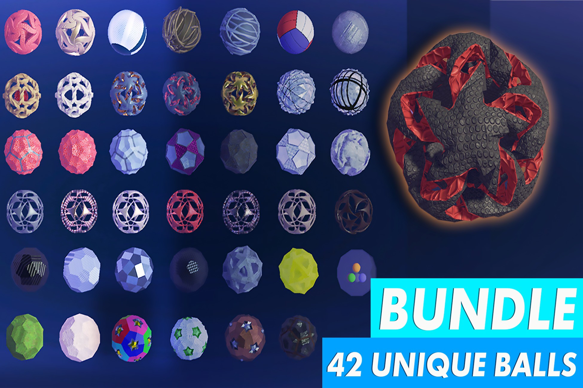 3D Balancer Balls | 3D 小道具 | Unity Asset Store