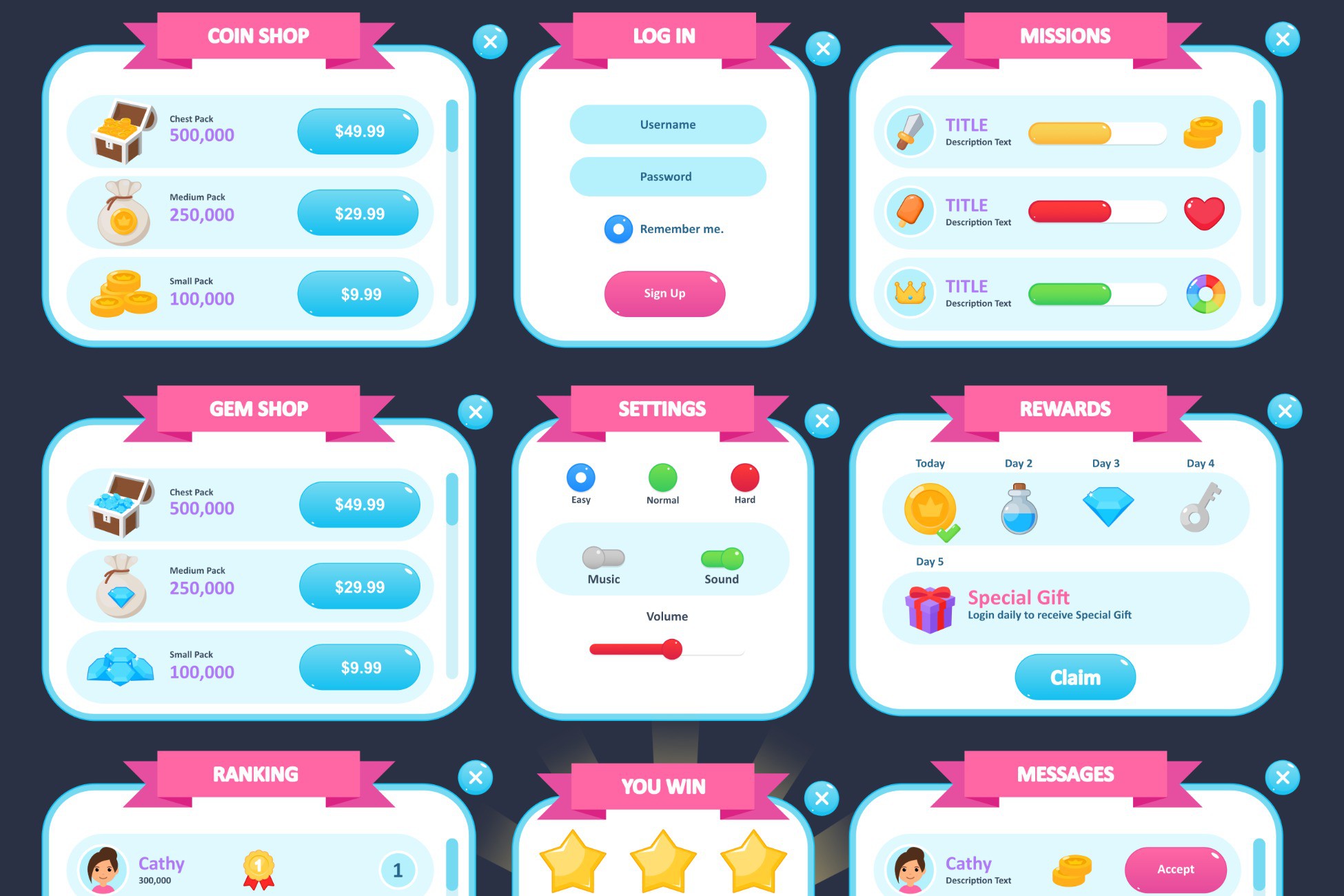 Compact Ui 2d Gui Unity Asset Store